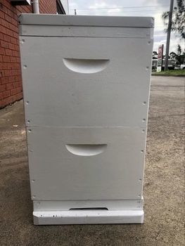 Buy Timber Beehive Kit including frames Online - The Basin Backyard